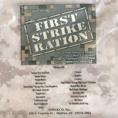 Field Rations 24 ~ US First Strike Ration | Joint Forces News