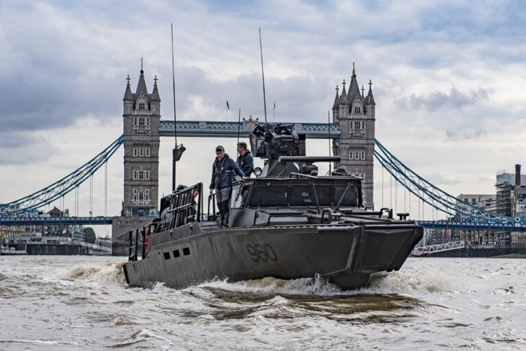 Saab CB90 Next Generation Combat Boat on the Thames | Joint Forces News