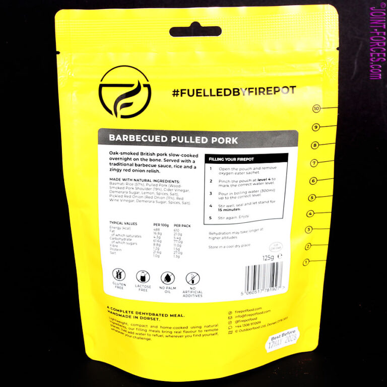 FIREPOT Dehydrated Expedition Meals ~ Update | Joint Forces News